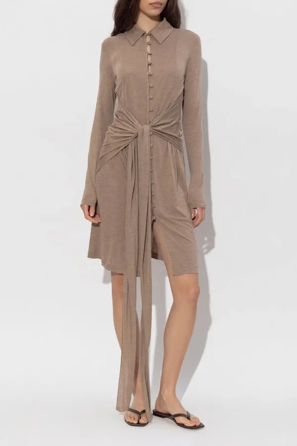 GANNI Dress With Tie Detail