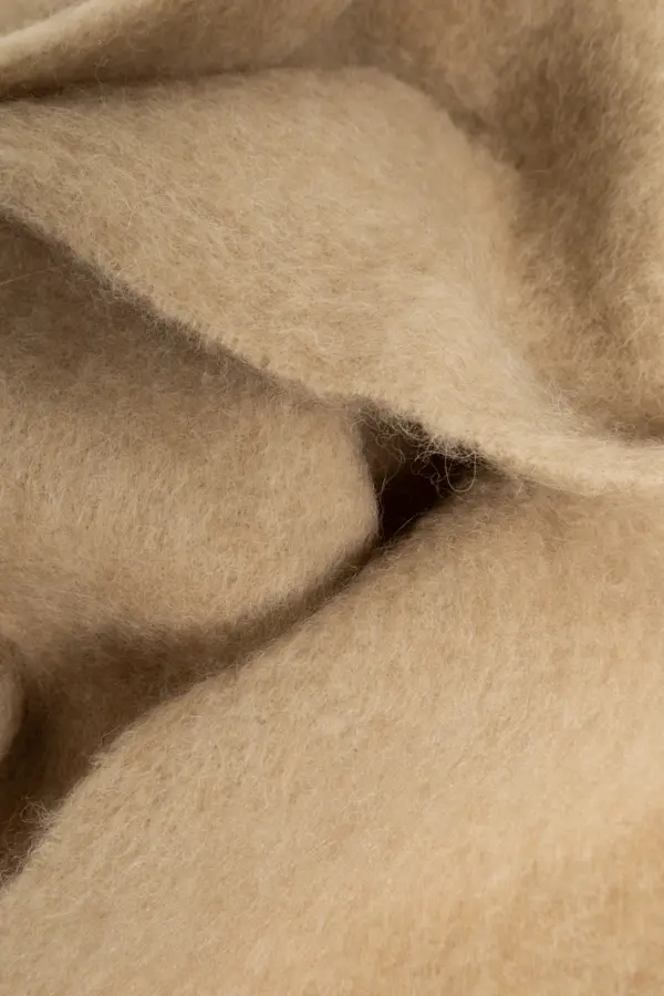 LANVIN Scarf With Fringes - Beige