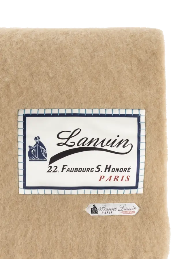 LANVIN Scarf With Fringes - Beige