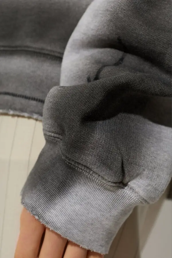 Acne Studios Printed Oversized Sweatshirt - Grey