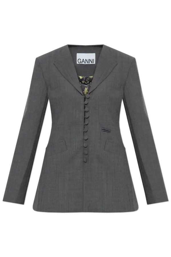 GANNI Single-vent Blazer