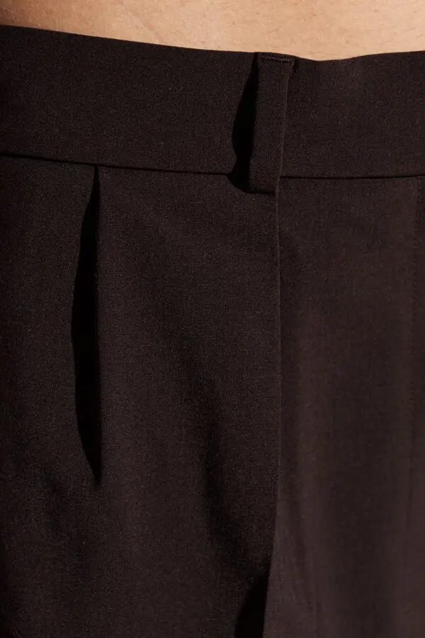 Lacoste Tailored Pleated Trousers - Brown