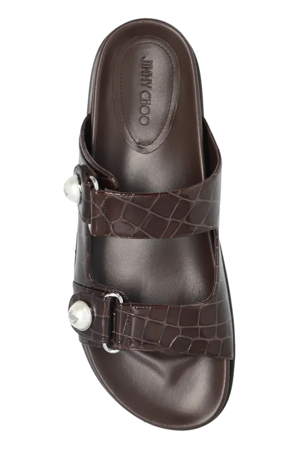 JIMMY CHOO Fayence Slides