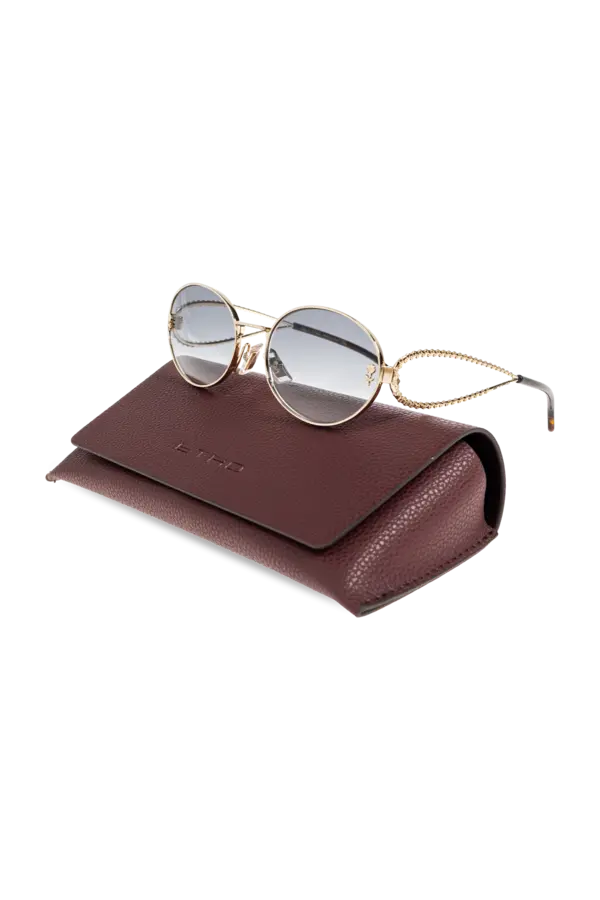 Etro Oval Sunglasses - Gold