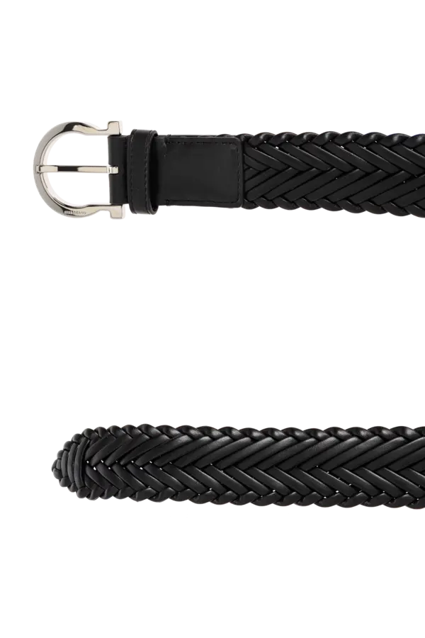 FERRAGAMO Braided Leather Belt