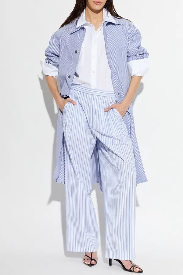 Rag & Bone Cotton Coat With Striped Pattern