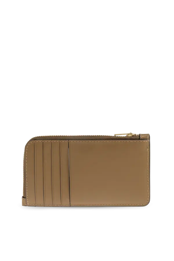 COACH Leather Card Holder - Brown