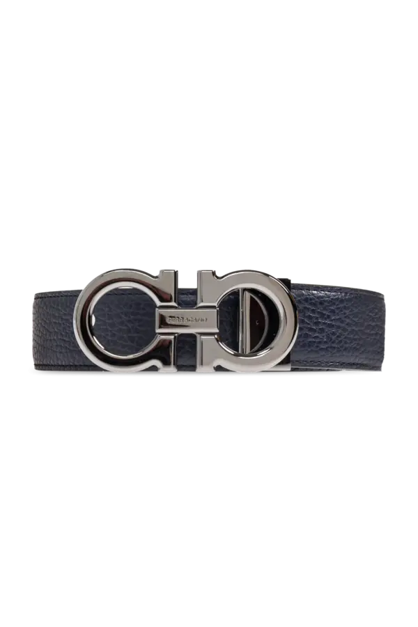 FERRAGAMO Double-sided Belt - Navy Blue