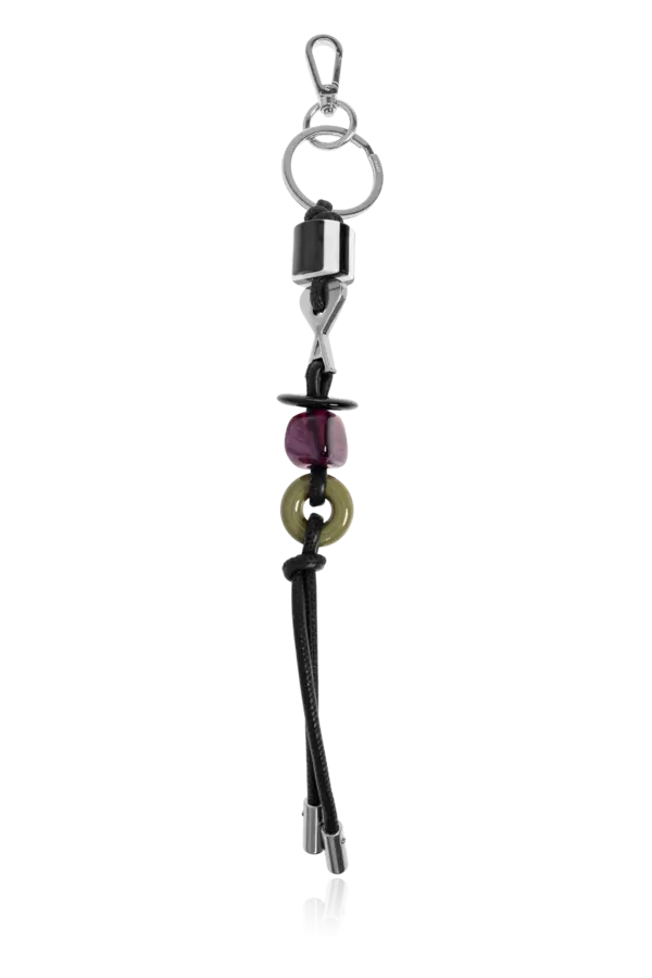 Ami Keyring With Pendant - Black