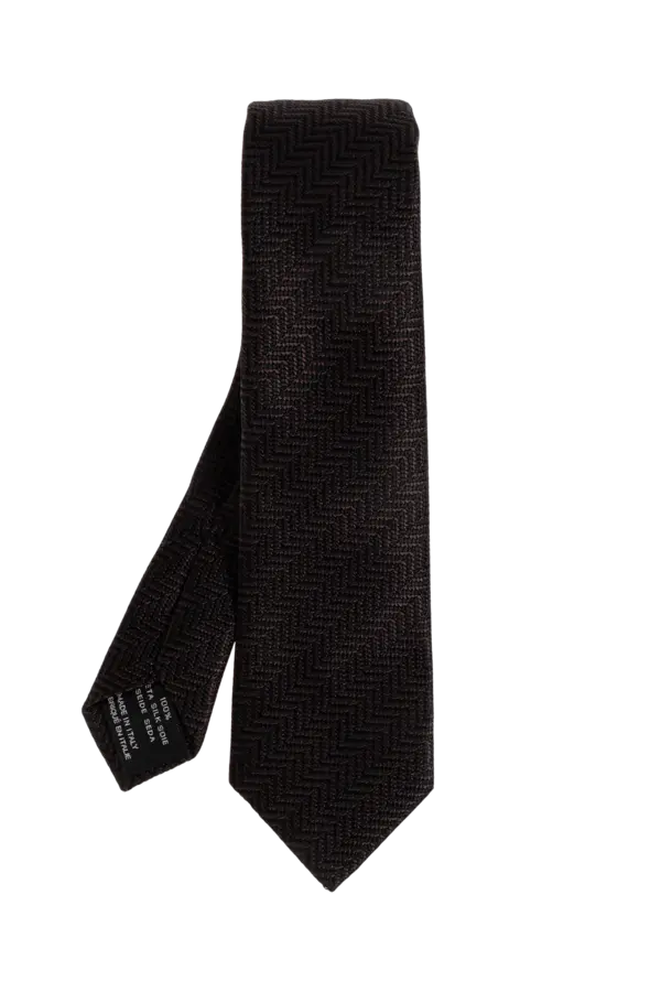 TOM FORD Silk Neck Tie - Brown