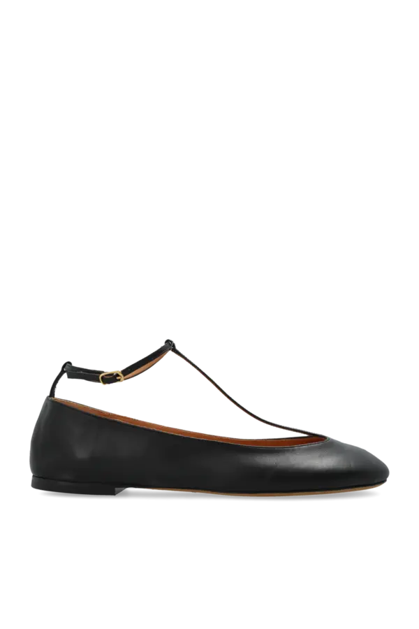 ODISSI Leather Ballerinas - Black