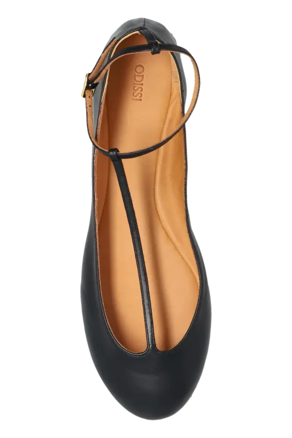 ODISSI Leather Ballerinas - Black