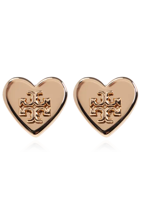 Tory Burch Heart Motif Earrings - Gold
