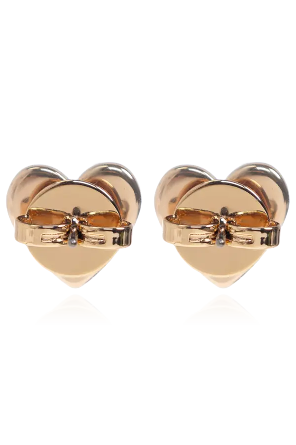 Tory Burch Heart Motif Stud Earrings