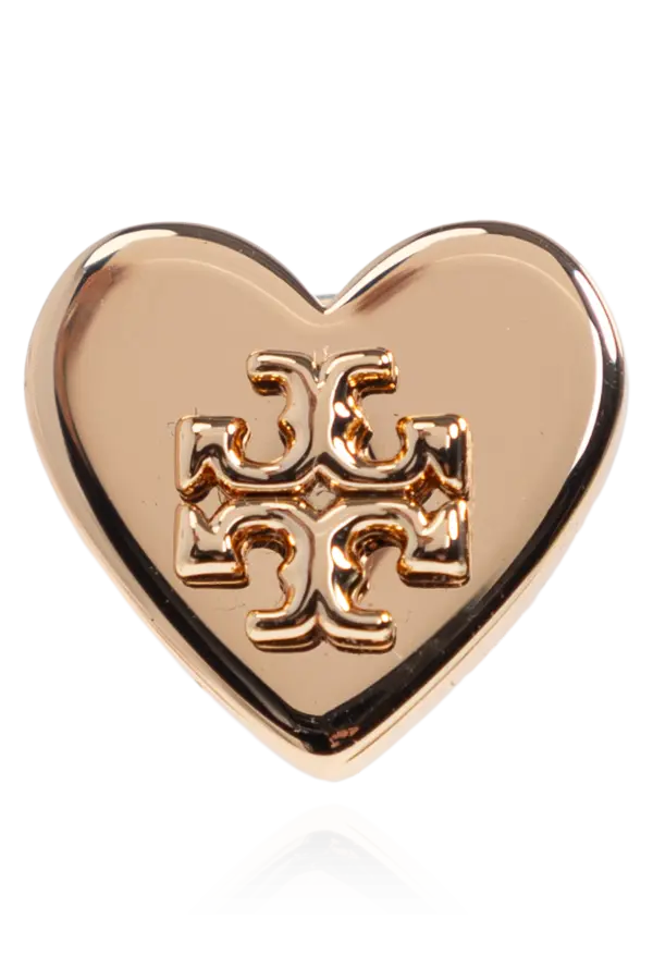 Tory Burch Heart Motif Stud Earrings
