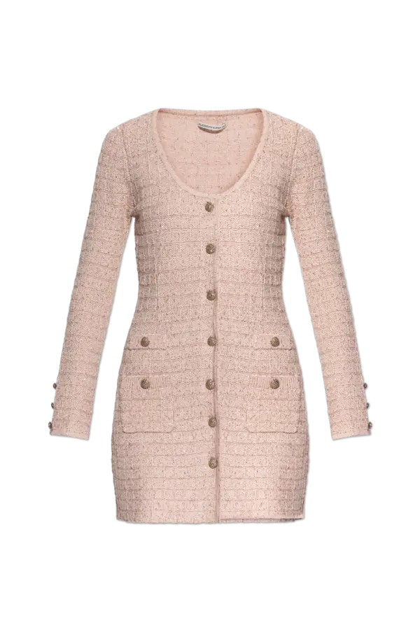 Alessandra Rich Dress With Shimmering Appliqués