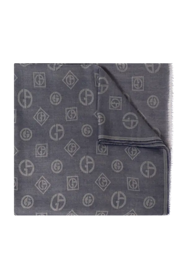 Giorgio Armani Cashmere Scarf - Navy Blue