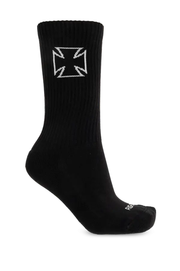 Vetements Socks With Logo - Black