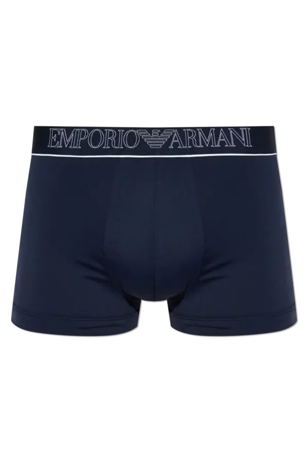Emporio Armani Boxers With Logo - Navy Blue