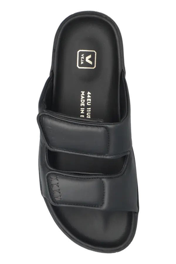 VEJA Etna Bold Leather Slides - Black