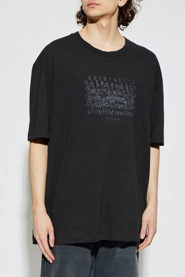 MAISON MARGIELA Oversize’ T-shirt - Black