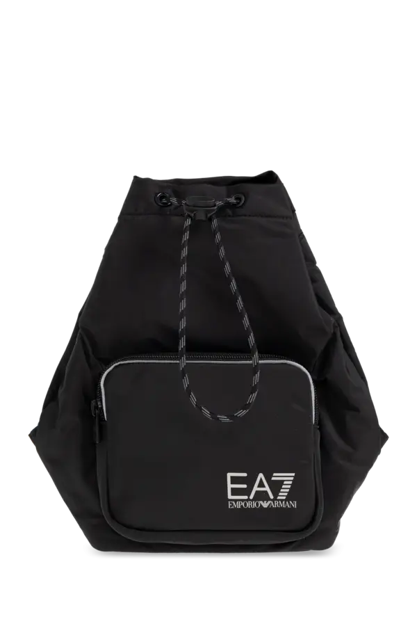 EA7 Logo Backpack - Black
