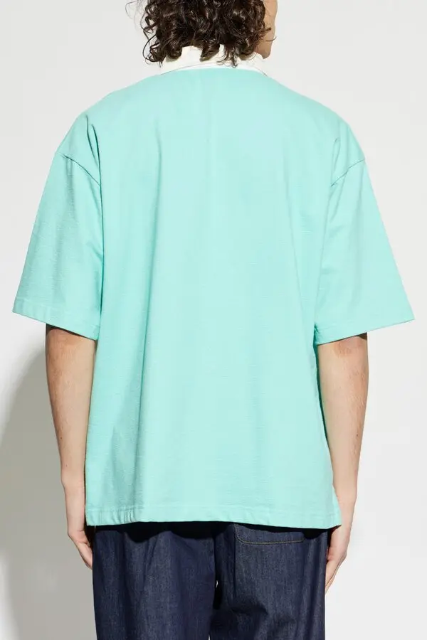 Kenzo Polo With A Colorful Patch - Blue