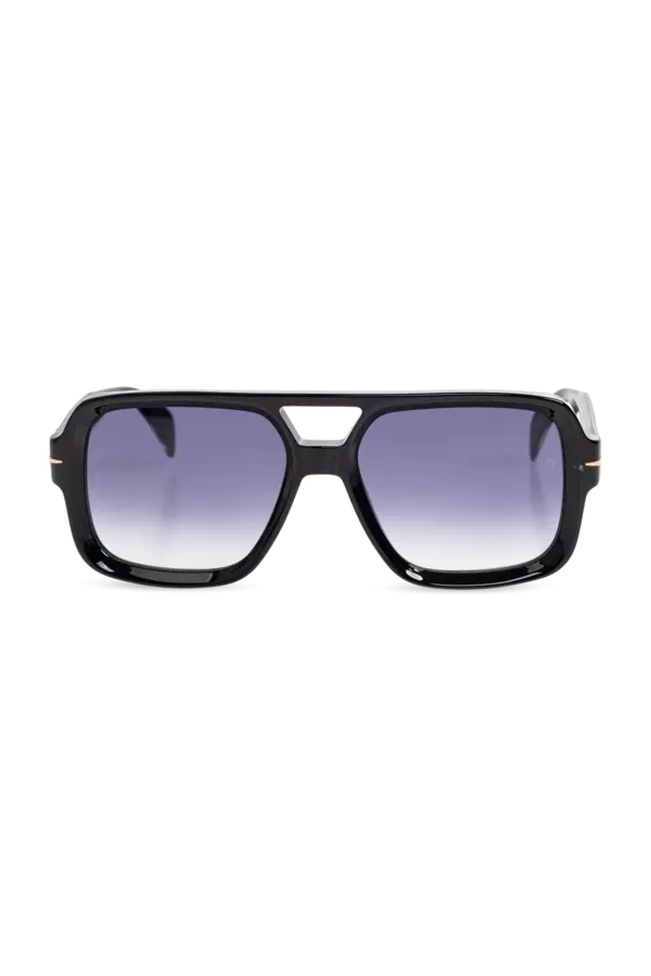 DB EYEWEAR BY DAVID BECKHAM Rectangle Sunglasses - Black