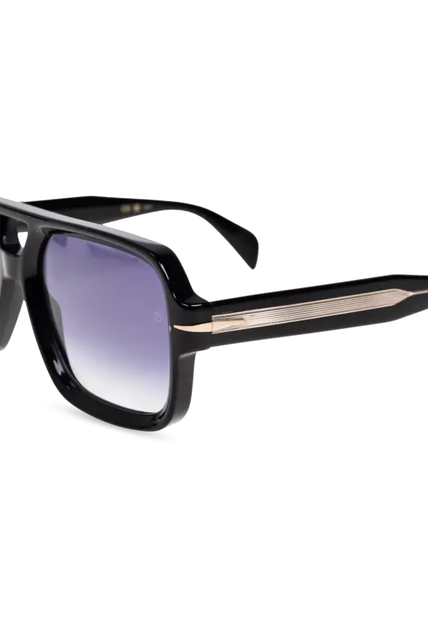 DB EYEWEAR BY DAVID BECKHAM Rectangle Sunglasses - Black