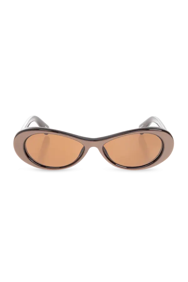 Jacquemus Oval Frame Sunglasses - Brown