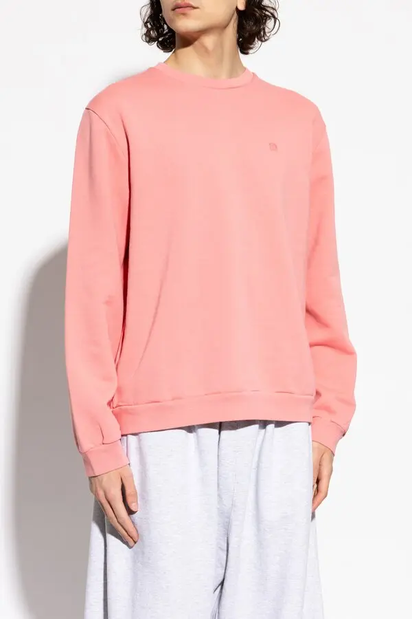 Acne Studios Sweatshirt With Patch - Pink