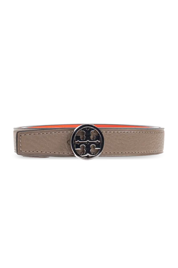 Tory Burch Reversible Skinny Belt - Beige