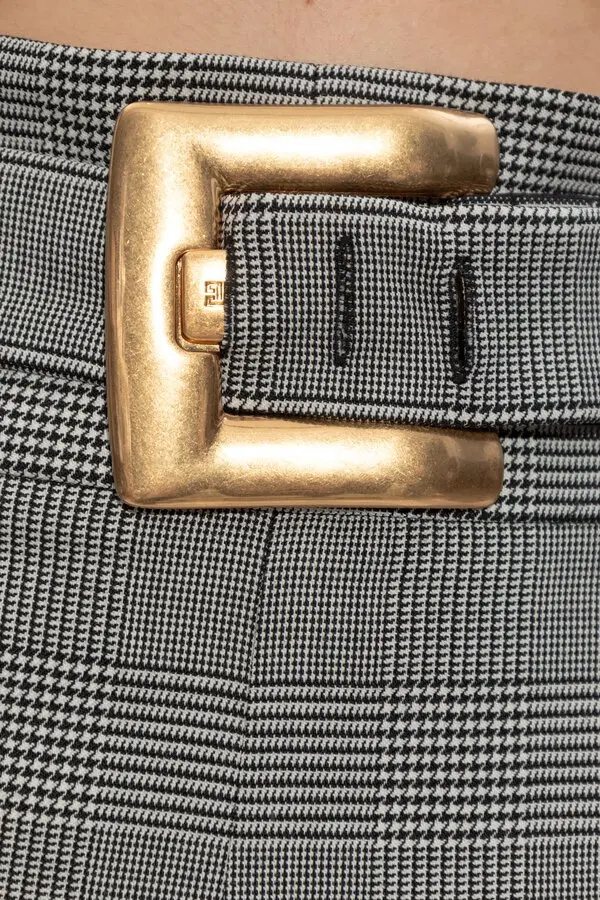 Balmain Houndstooth Pattern Trousers