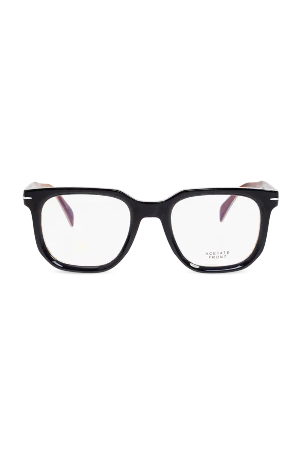 DB EYEWEAR BY DAVID BECKHAM Rectangle Eyeglasses - Black