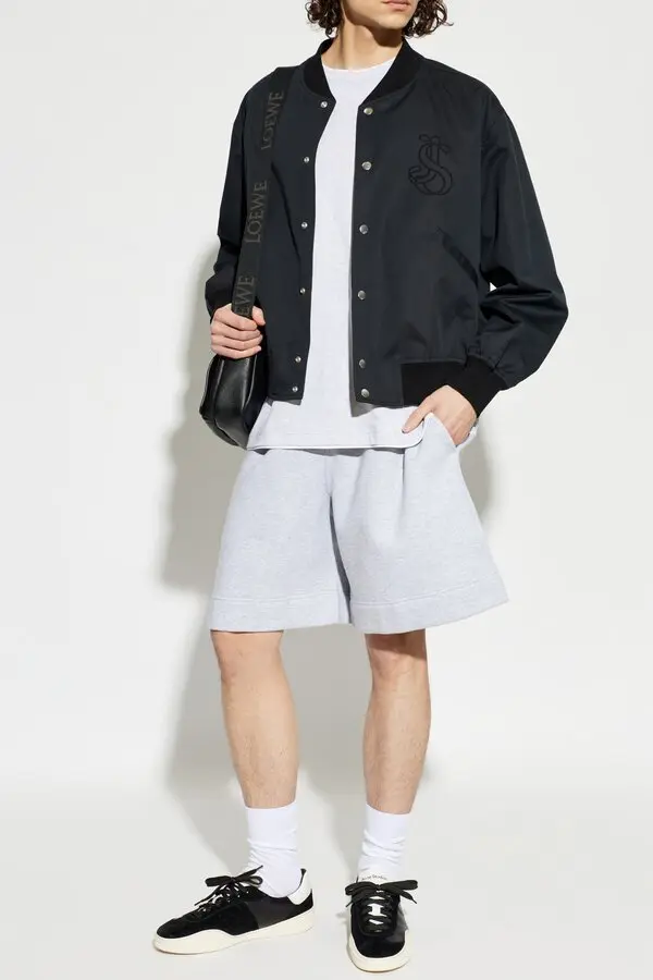 JIL SANDER Logo Bomber Jacket