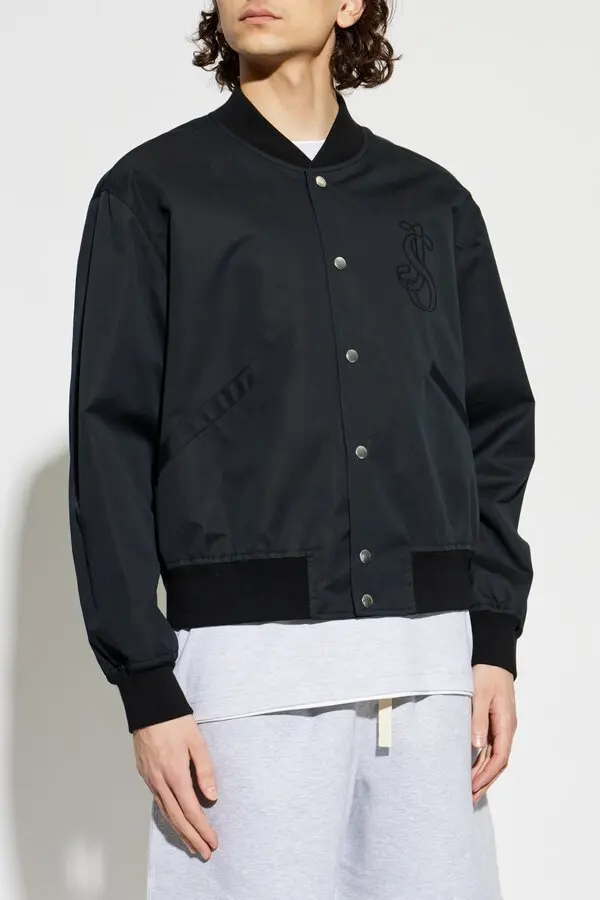 JIL SANDER Logo Bomber Jacket