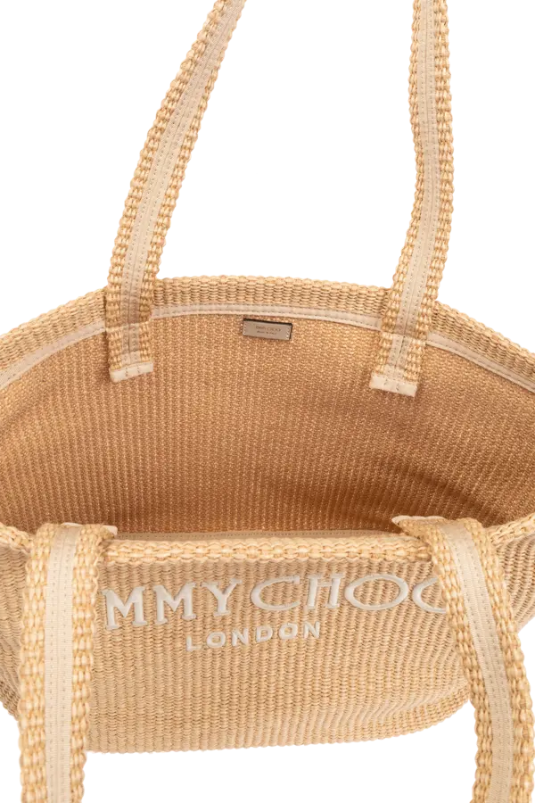 JIMMY CHOO Beach Tote Shopper Bag - Beige