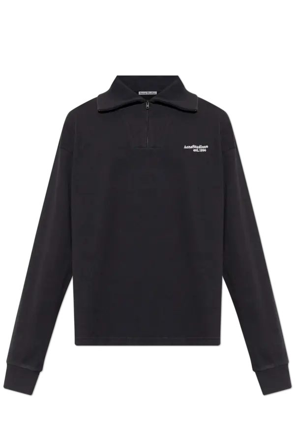 Acne Studios Sweatshirt With Logo - Black