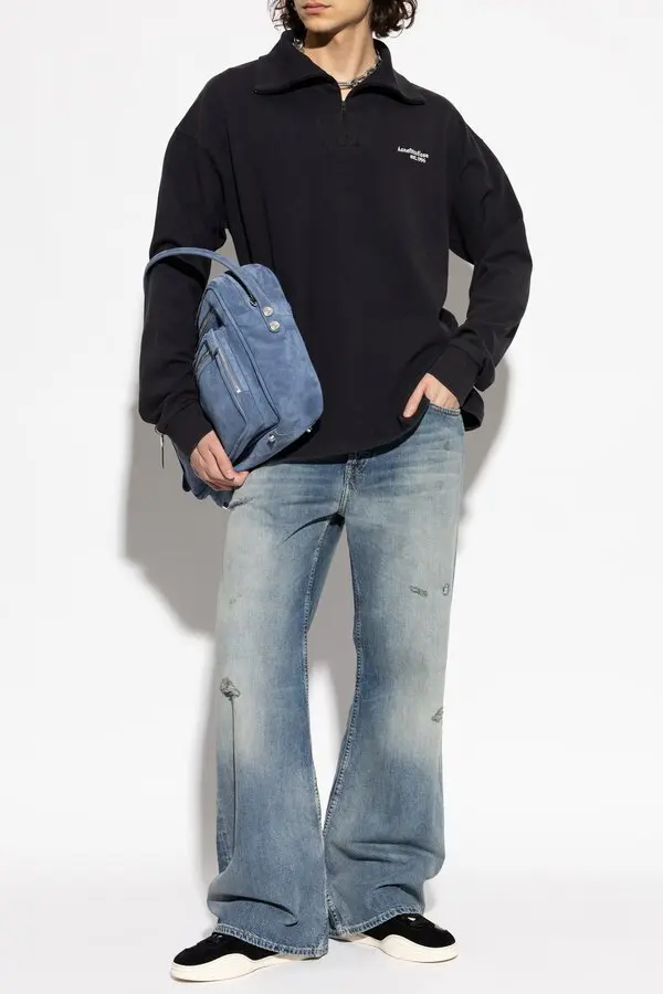 Acne Studios Sweatshirt With Logo - Black