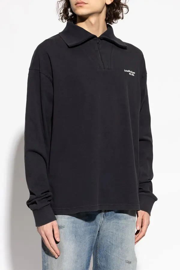 Acne Studios Sweatshirt With Logo - Black
