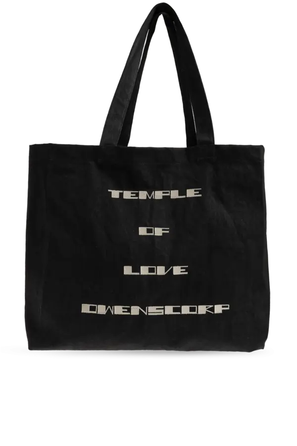 Rick Owens Temple Of Love Shopper Bag - Black