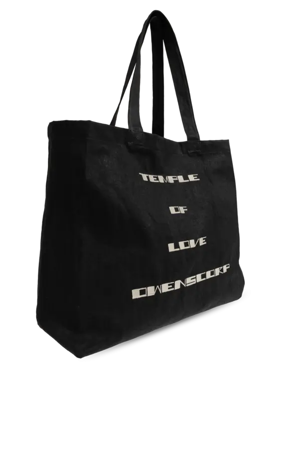 Rick Owens Temple Of Love Shopper Bag - Black