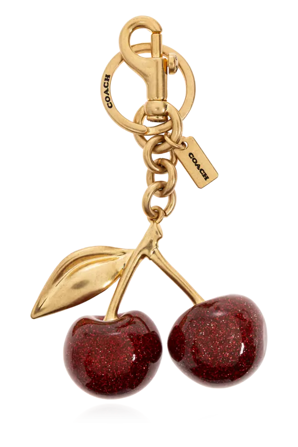 COACH Keychain With Cherry-shaped Charm - Red
