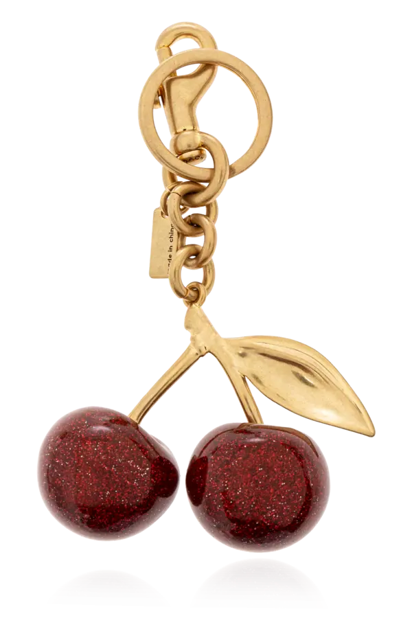 COACH Keychain With Cherry-shaped Charm - Red