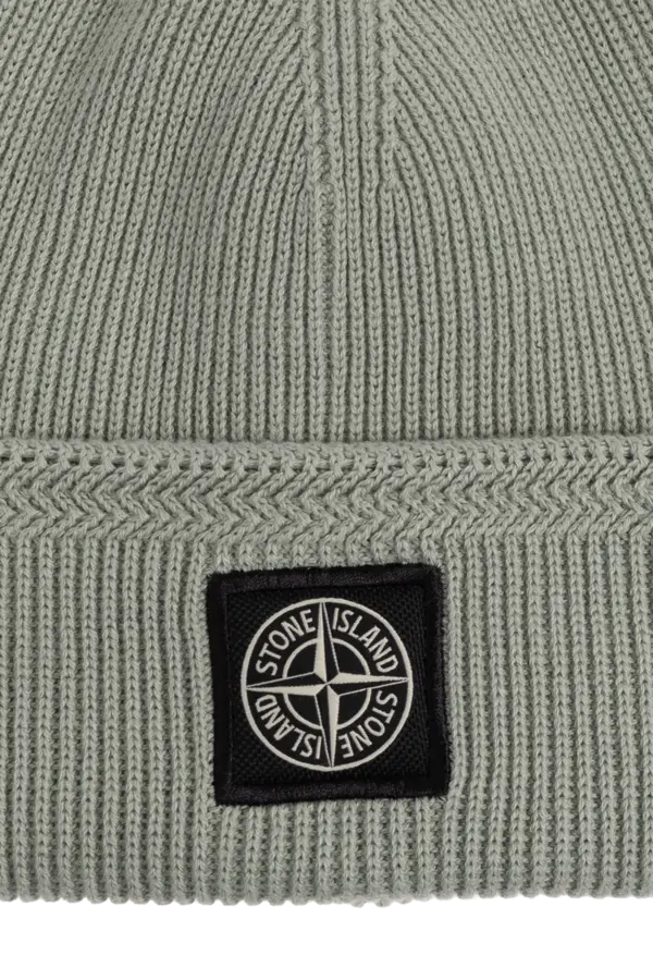 Stone Island Cap With Logo Patch - Green