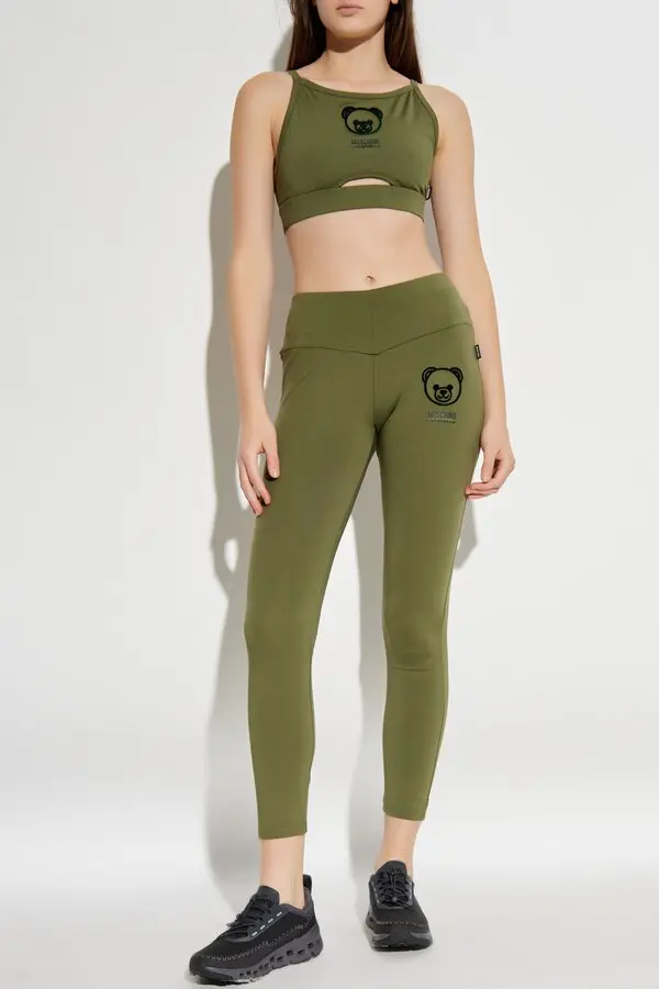 Moschino Leggings With Raised Logo