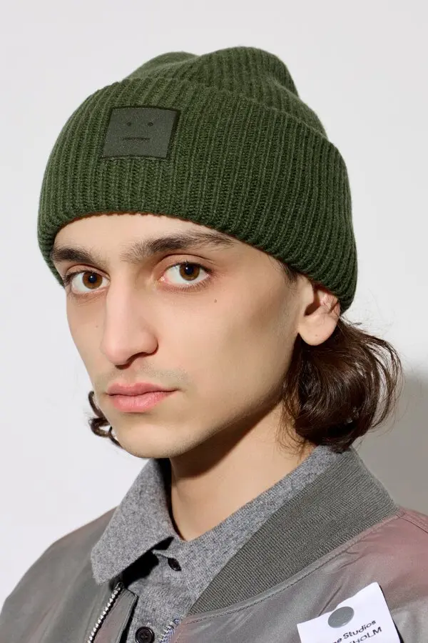 Acne Studios Wool Beanie - Green