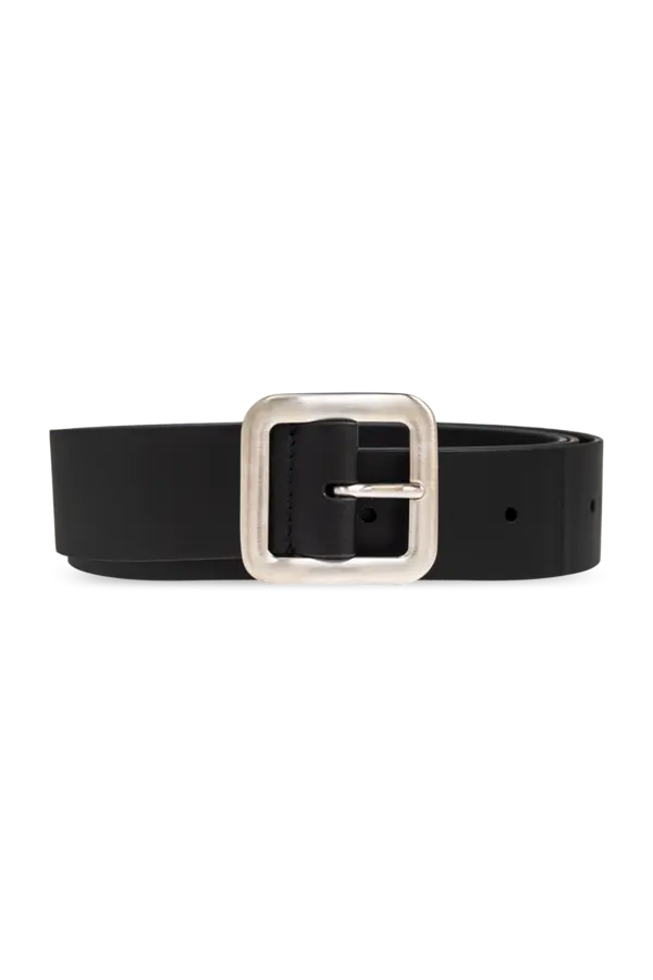 JIL SANDER Leather Belt - Black