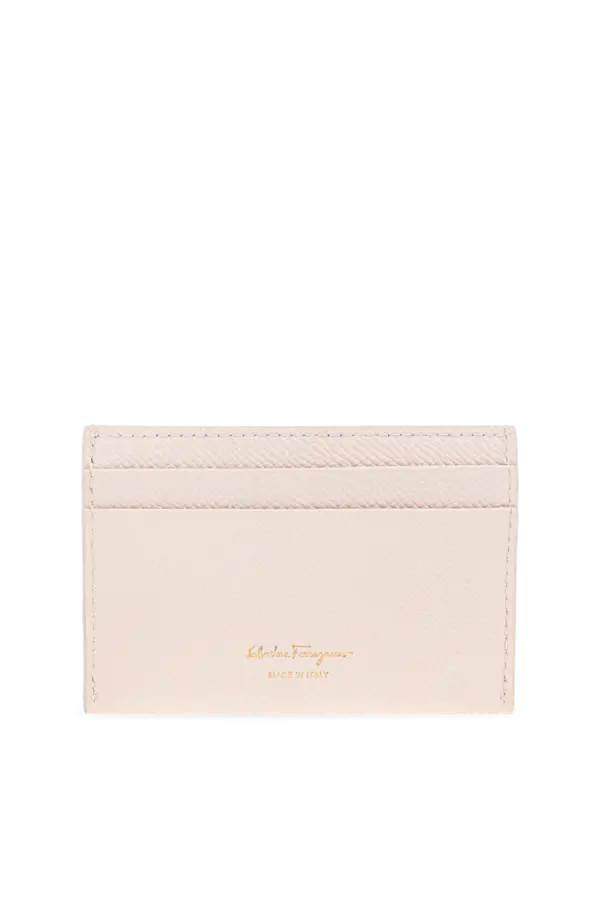 FERRAGAMO Leather Card Holder - Pink