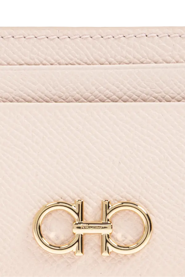 FERRAGAMO Leather Card Holder - Pink